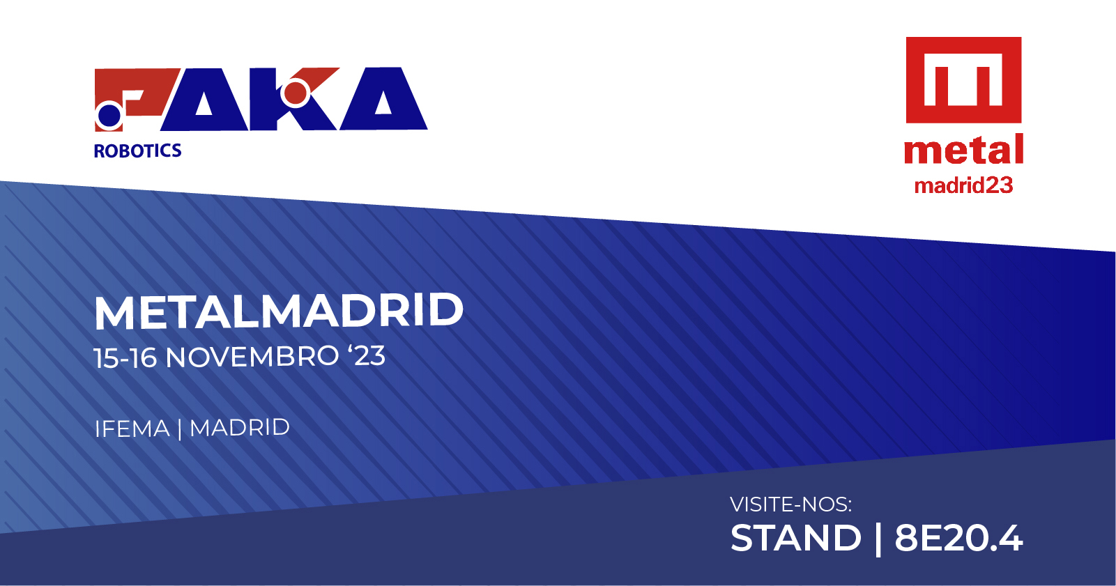 A Paka Robotics marca presença na Metalmadrid 2023. - Paka
